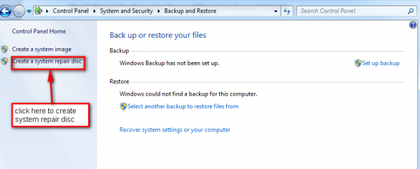 How to Create a Windows 7 System Repair Disc