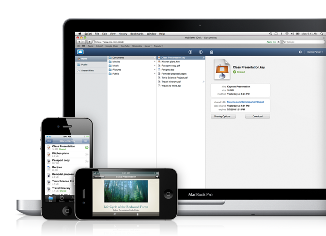 Apple MobileMe iDisk App, Now for iPad