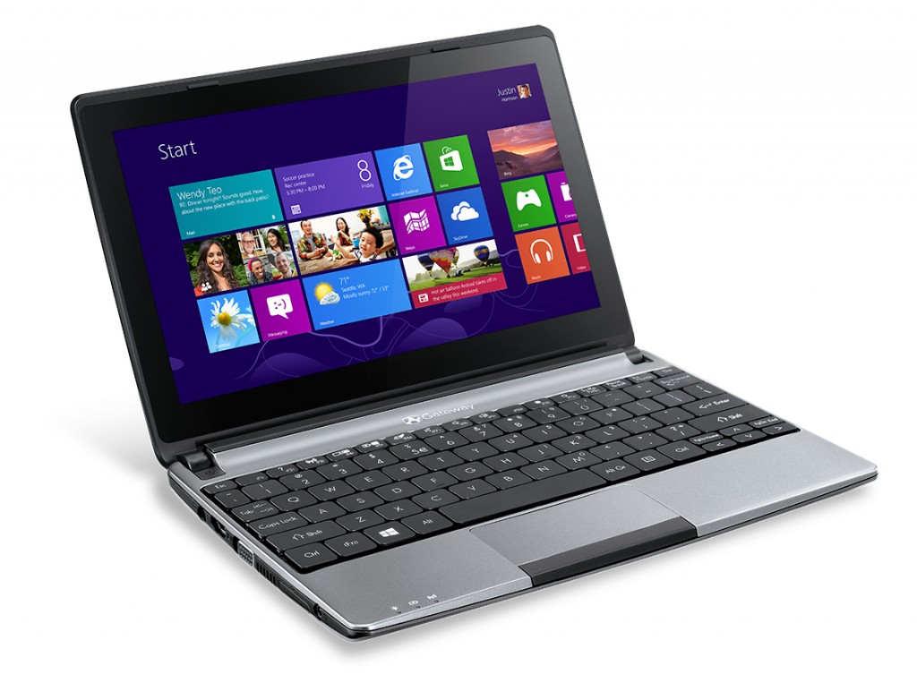 Gateway Announces Touchscreen Notebooks for Holiday Season