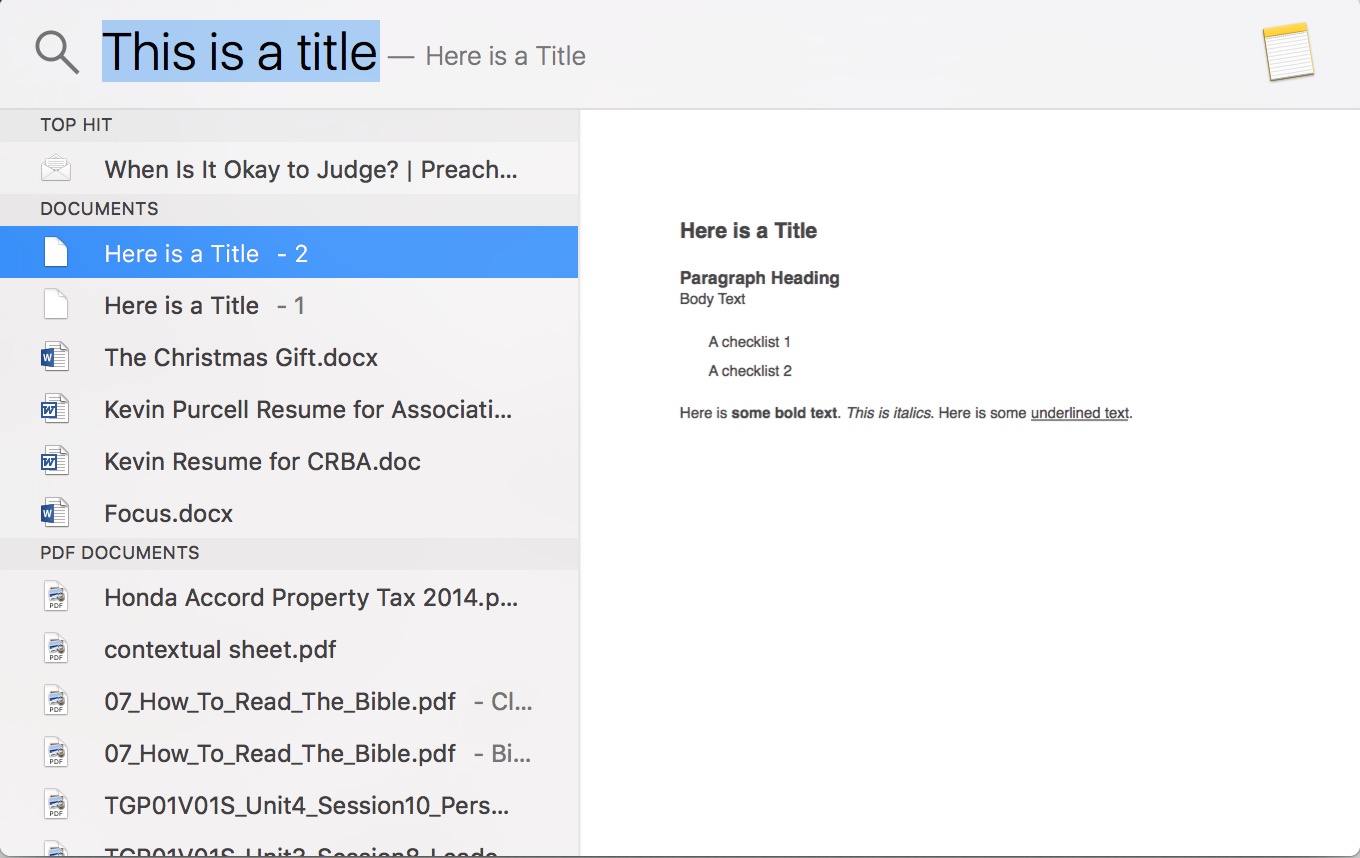 20 OS X Notes Tips and Tricks