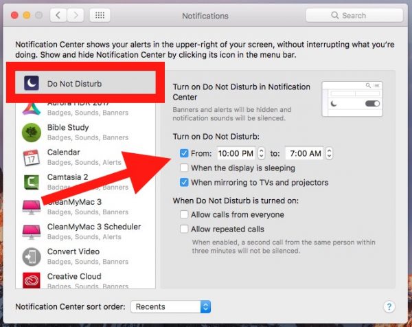 How to Control macOS Notification Center